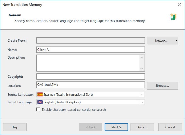 How to create a new translation memory in SDL Trados Studio | Signs ...