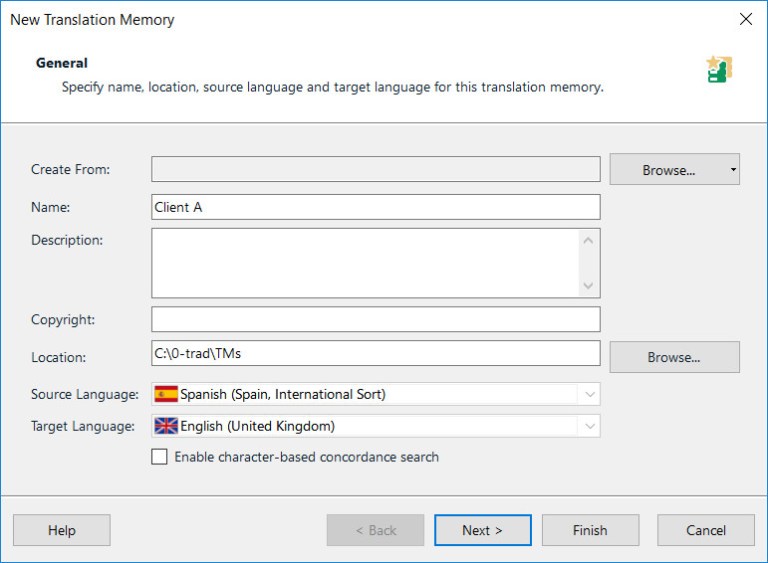 How to create a new translation memory in SDL Trados Studio | Signs ...